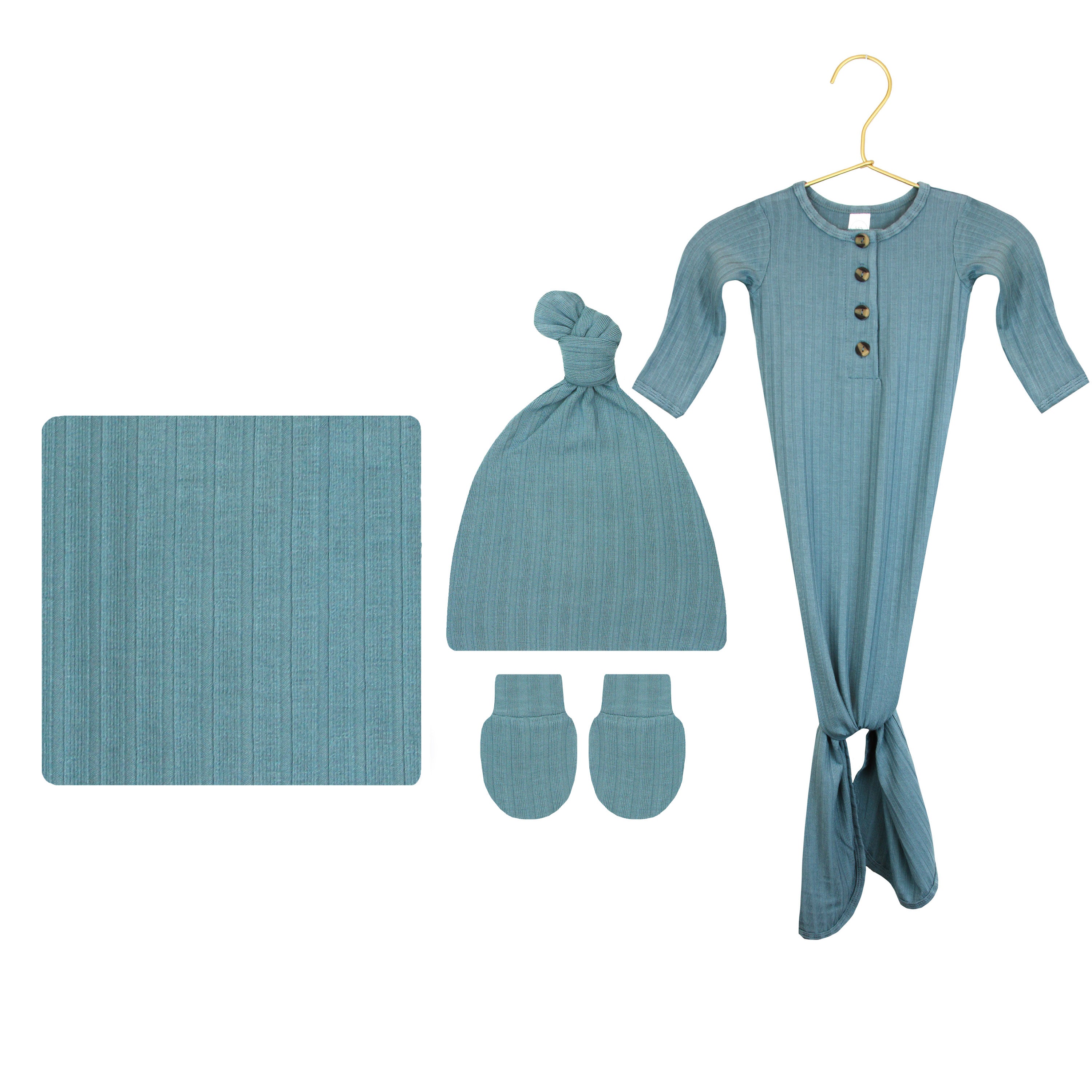 Duke Ribbed Newborn Hat Bundle (Gown) – Kidsland